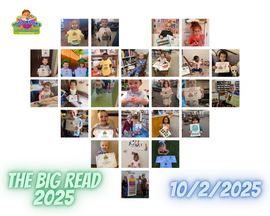 The Big Read® 2025 – 1000 Books Before Kindergarten